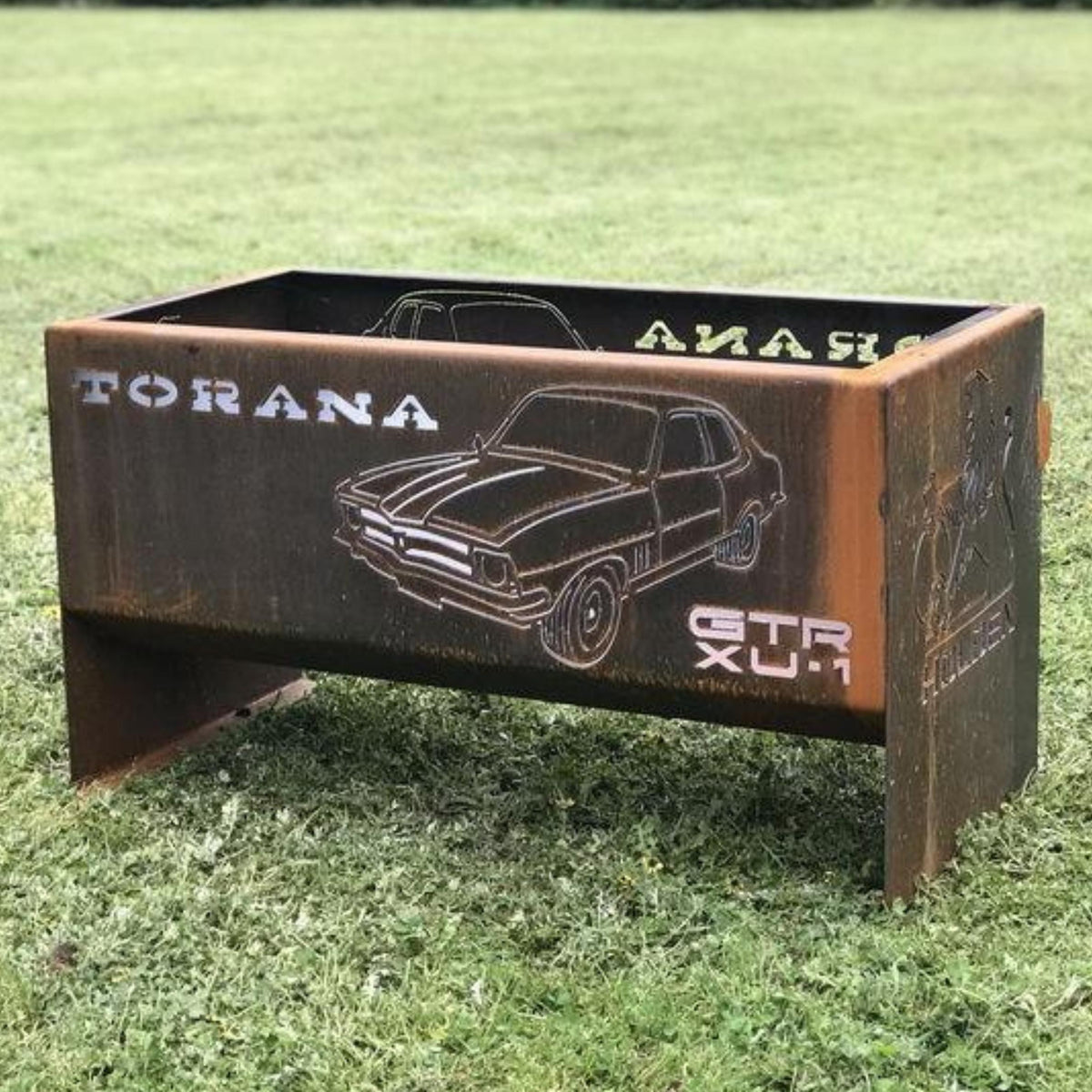 Buy Bundy Rectangle Fire Pit in Australia | Laser Cut Fire Pits